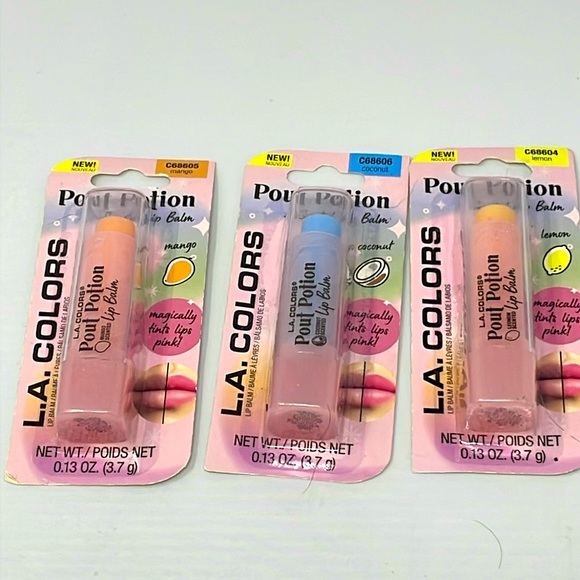 L.A. Colors | Makeup | La Colors Pout Potion Lip Balm Lot Of 3 Coconut ...